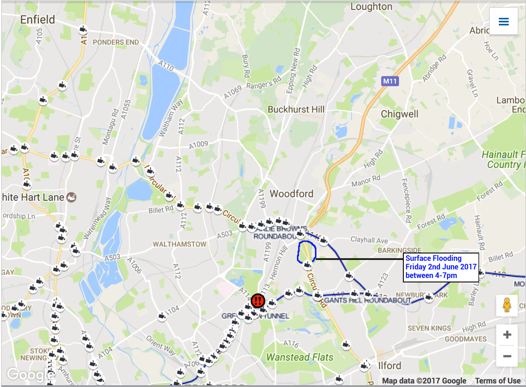 First recording of surface flooding in London using CCTV cameras - DARE