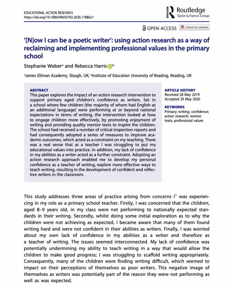 NEWS – A co-authored research article by a former IoE MA student ...