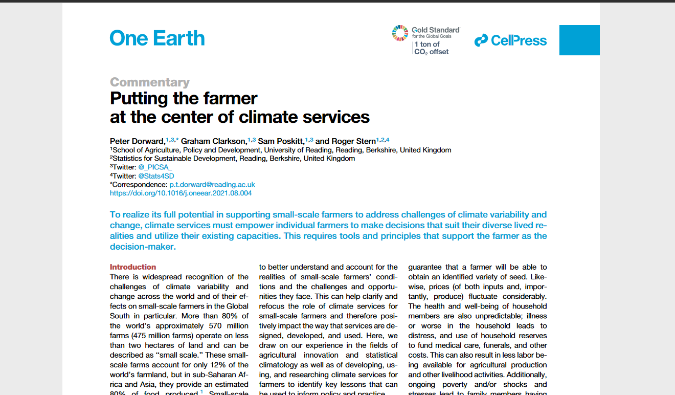 Understanding and expanding the impact of PICSA - PICSA